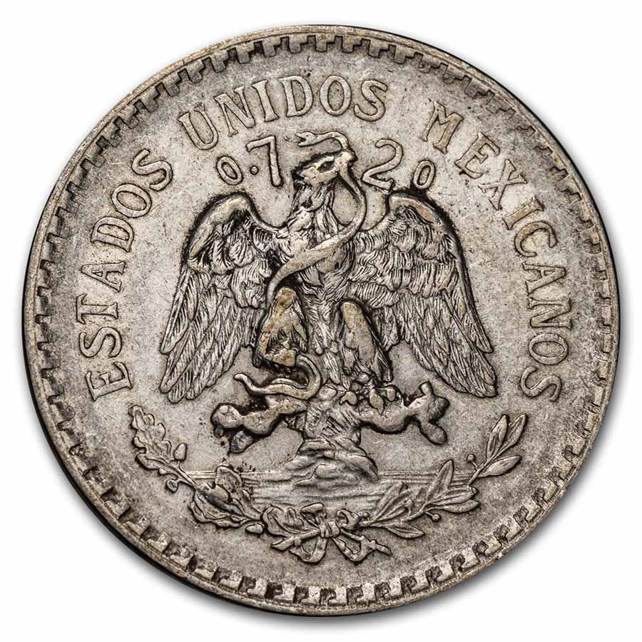 Silver Mexico 1 Peso Cap & Rays (1920-1945) Avg Circ - CV Coins ...