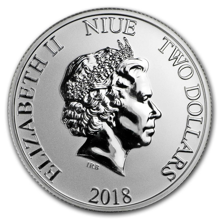 2018 Star Wars Darth Vader 1 oz .999 Fine Silver $2 Niue, Empire, The ...