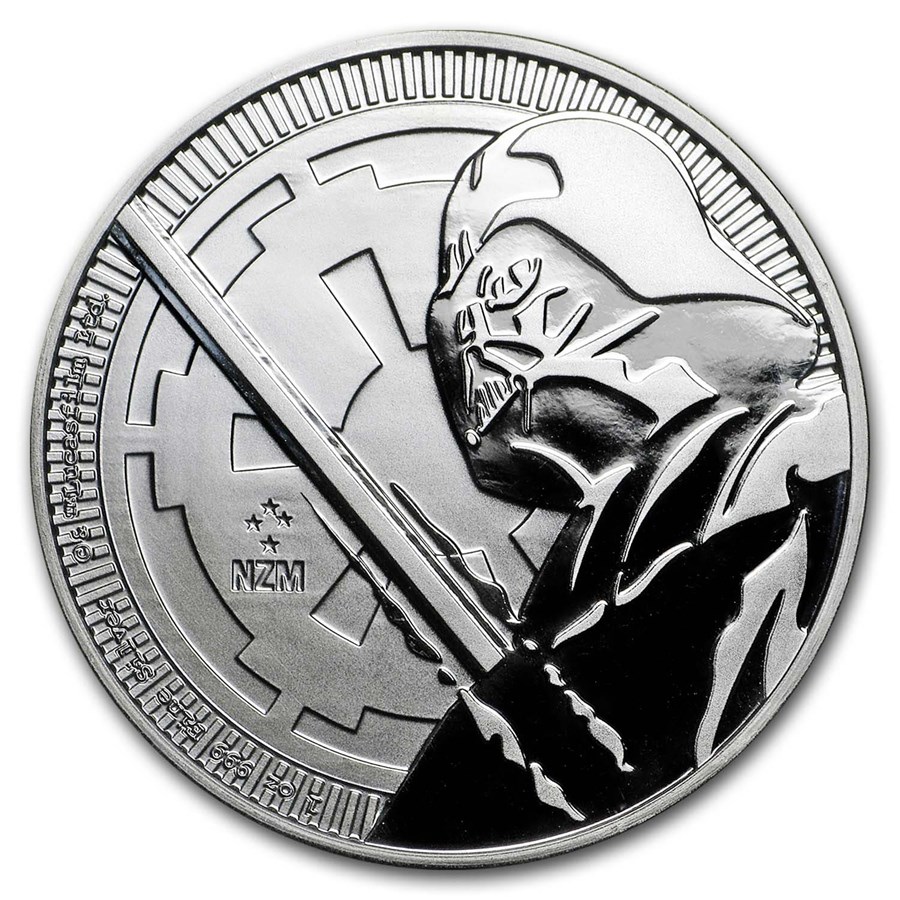 2018 Star Wars Darth Vader 1 oz .999 Fine Silver $2 Niue, Empire, The ...
