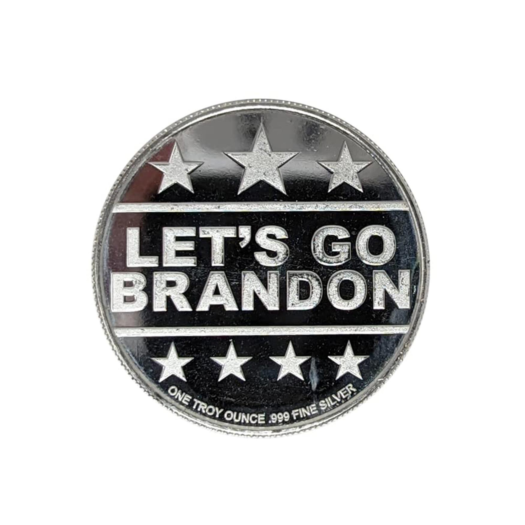 2022 Let's Go Brandon 1 oz Fine Silver Bullion Coin - CV Coins ...