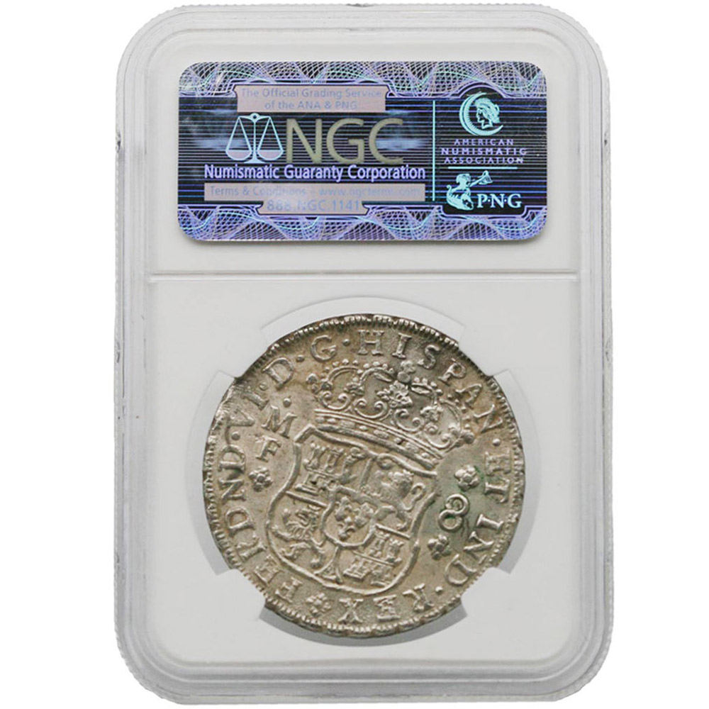 1749 MO MF Mexico 8 Reales NGC AU Details - CV Coins & Collectables