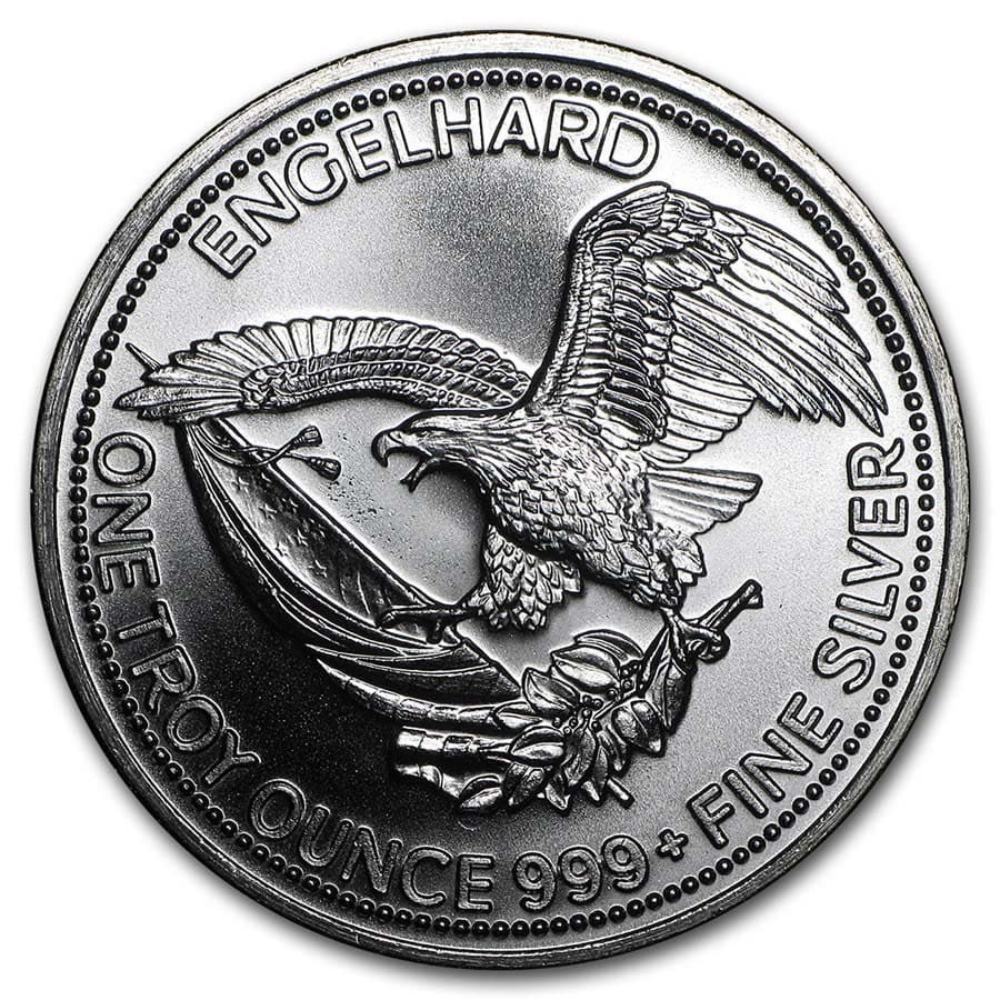 Random Year 1 oz Silver Round- Engelhard Prospector - CV Coins ...