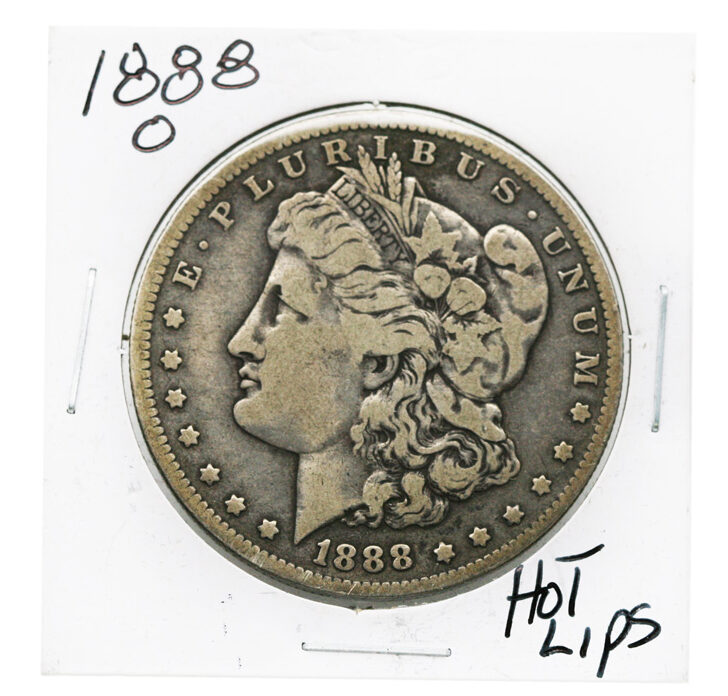 1888-O $1 Morgan Silver Dollar- Hot Lips - CV Coins & Collectables