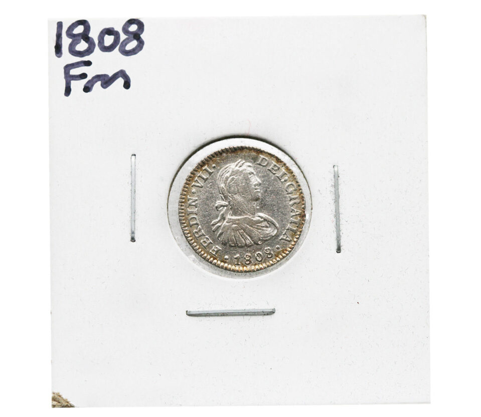 1808 Mo FM 1/2 Real Spanish Colonial - Milled Coinage - CV Coins ...