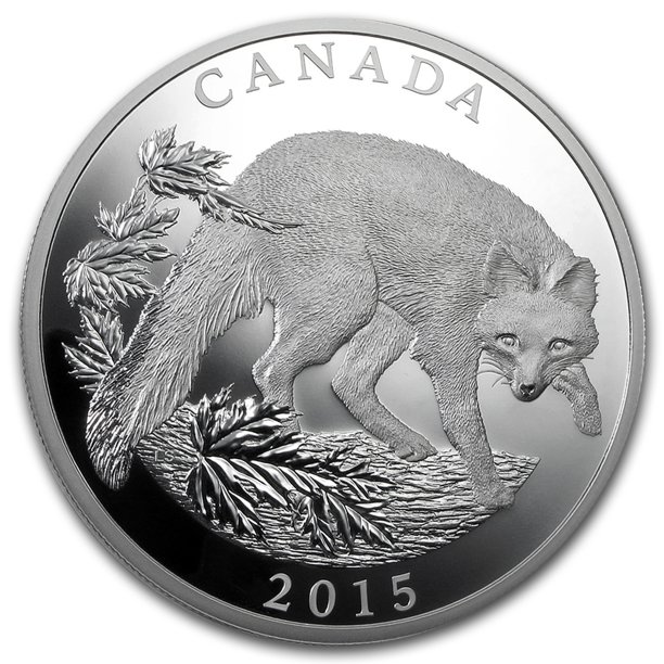 2015 $125 Canada 1/2 kilo .999 Silver The Grey Fox- PF - CV Coins ...