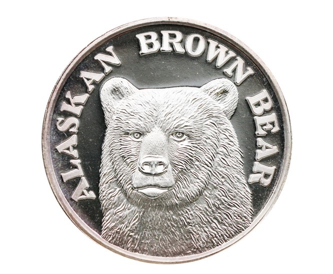 2000 $10 Alaskan Brown Bear 1 oz .999 Silver- The Penny Man Ketchikan ...