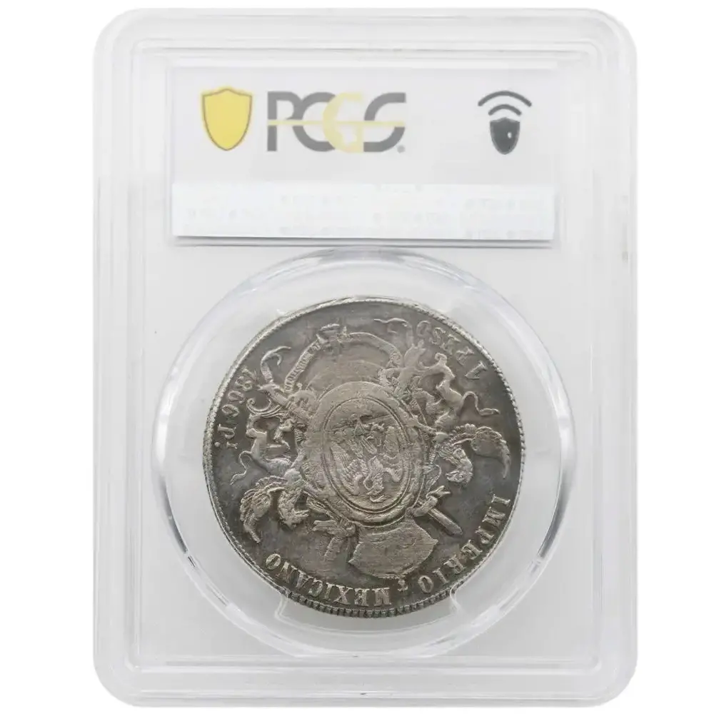 1866-Pi Mexico Maximilian Peso PCGS AU 50 - CV Coins & Collectables