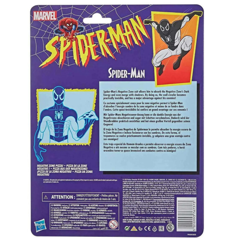 Marvel Legends Retro Series Spider-Man Action Figure (Negative Zone ...