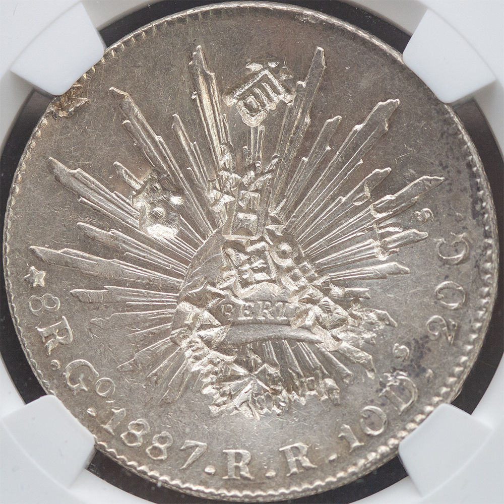 1887-GO|RR Mexico 8 Reales NGC Chopmarked - CV Coins & Collectables