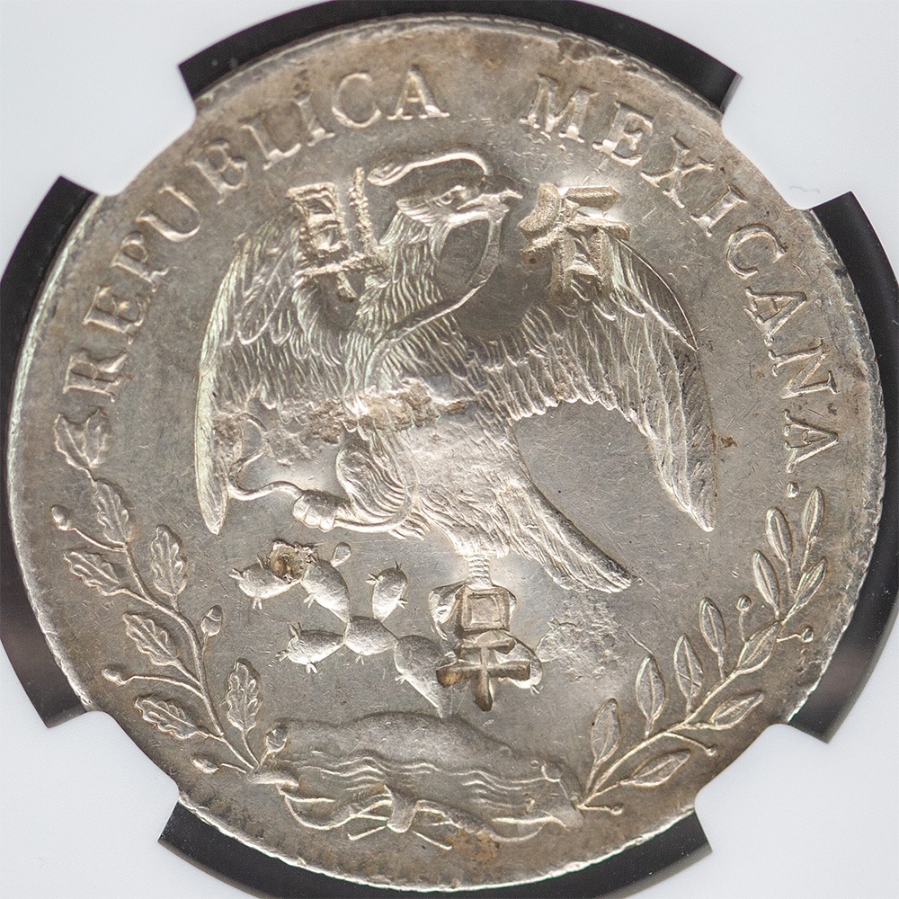 1892-HO|FG Mexico 8 Reales NGC Chopmarked - CV Coins & Collectables