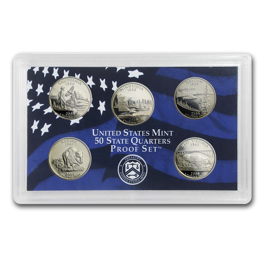 2005-S 50 State Quarters Proof Set - CV Coins & Collectables