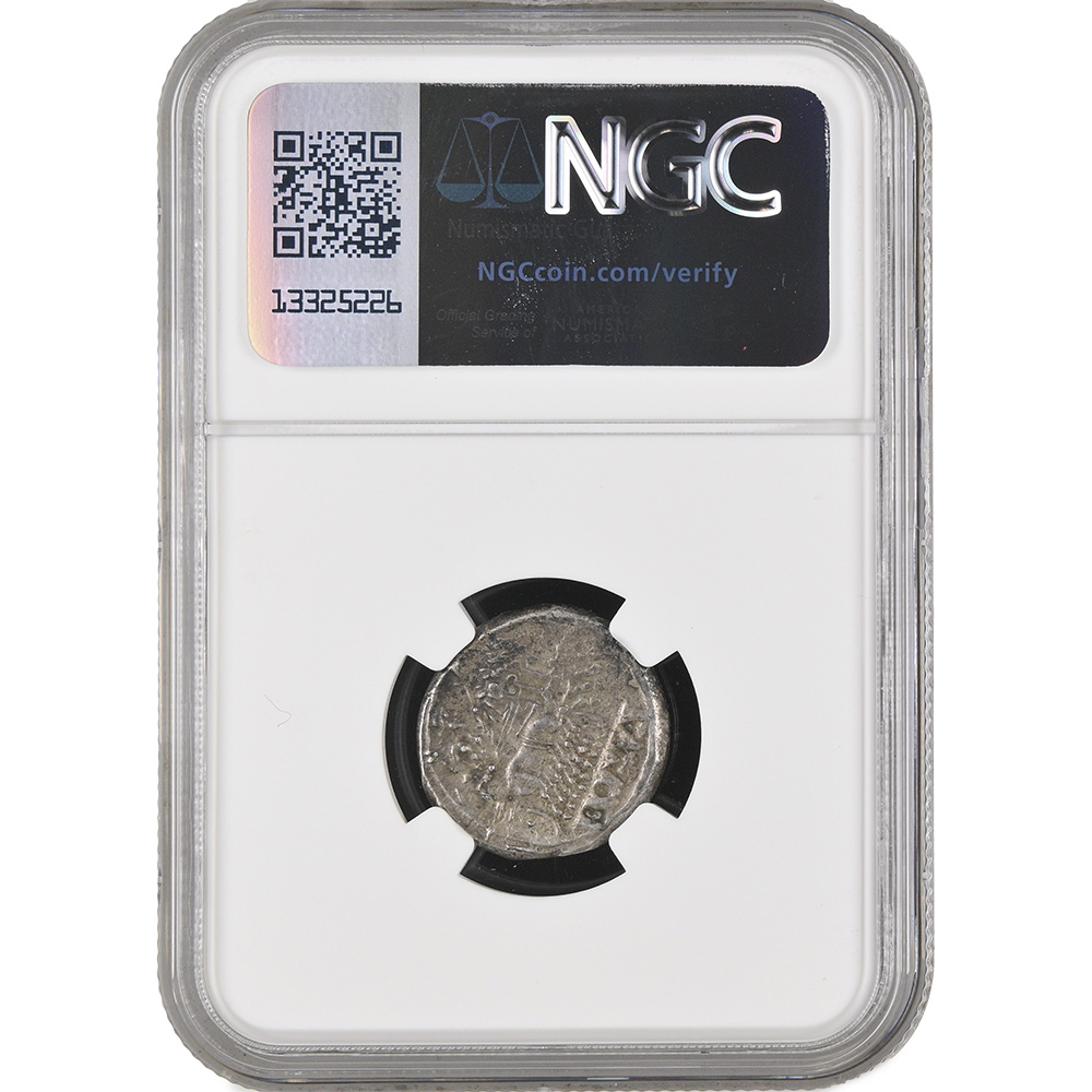 Roman Republic AR Quadrigatus Silver Coin NGC XF - CV Coin