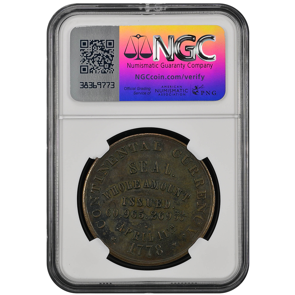 "1778" HK-866A Confederation Dollar Delorey Dickeson-3 Bronze NGC UNC ...