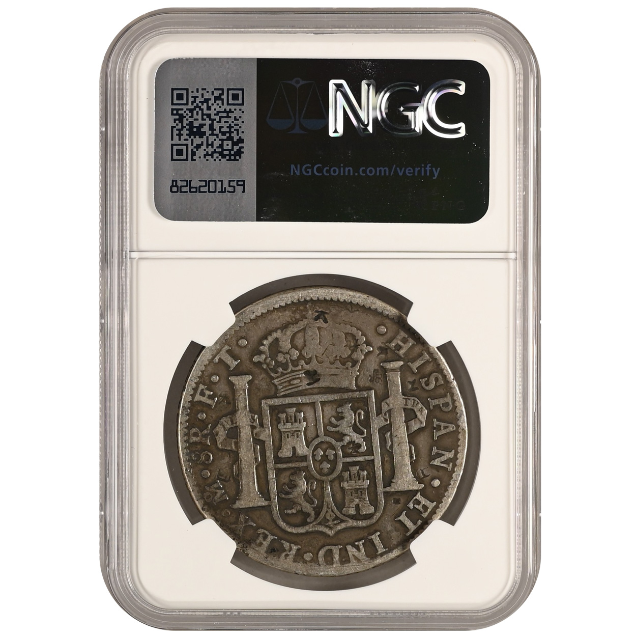 1801-MO|FT Mexico 8 Reales Chopmarked NGC Fine Details - CV Coins & Collectables