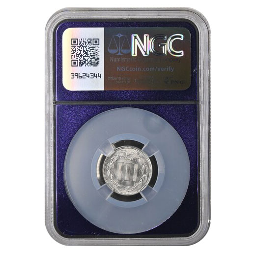 1867 3CN Three Cent Nickel NGC MS66- Trader Bea Label - CV Coins ...