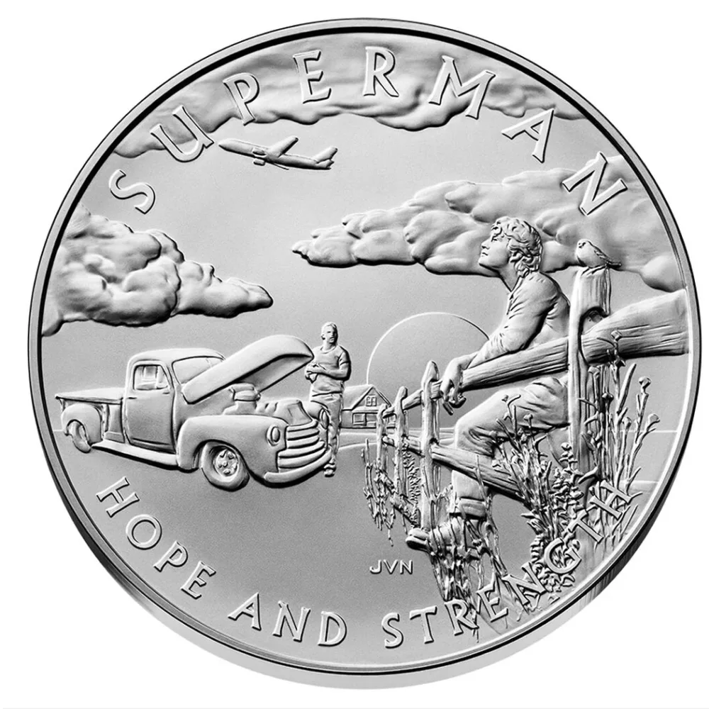 2025 Comic Art 1 oz Silver Medal– Superman - CV Coins & Collectables